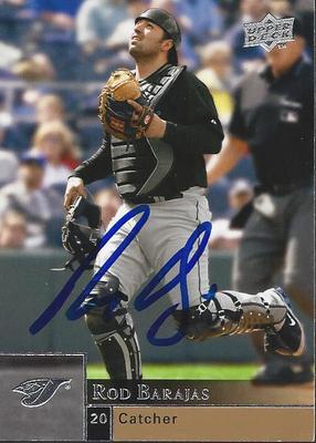 Rod Barajas Toronto Blue Jays 2009 Upper Deck Signed Card | eBay