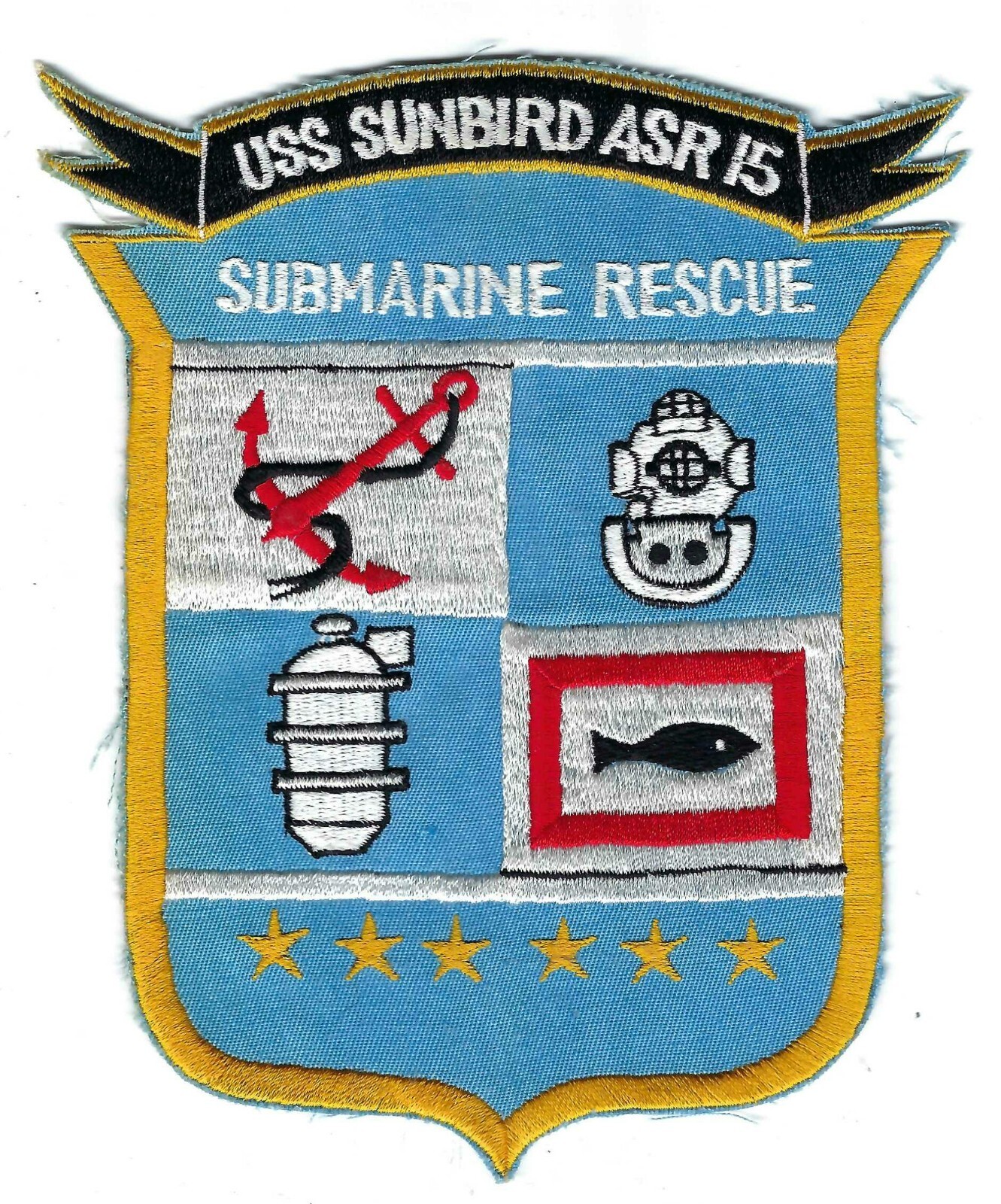 USS Sunbird ASR-15 Submarine Rescue Vintage Collection 5.75 x 6.75 in ...