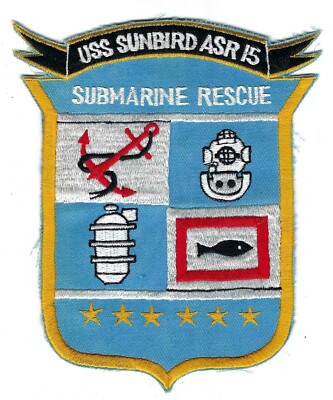USS Sunbird ASR-15 Submarine Rescue Vintage Collection 5.75 x 6.75 in ...