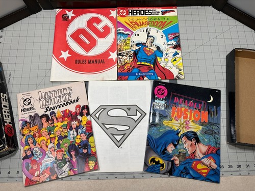 Vtg DC Heroes Role Playing Game Lot Justice League Deadly Fusion Batman ...