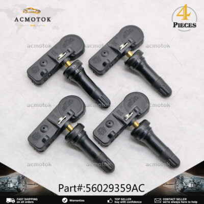 4x TPMS Tire Pressure Sensor 56029359AC For Dodge Jeep Cherokee Ram ...