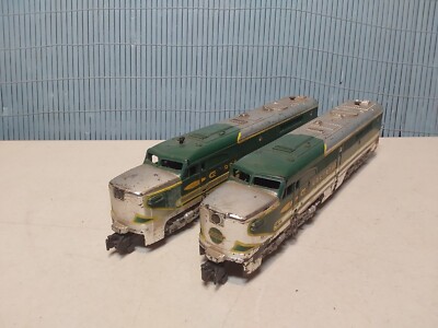 1950s AMERICAN FLYER LOCOMOTIVE ENGINE #474 & 475 S GAUGE ROCKET ALCO ...