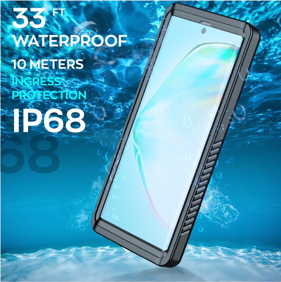 For Samsung Galaxy Note 10 Waterproof Case Cover with Screen Protector ...