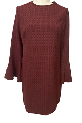 Shoshanna Dress Easy Comfort Fit Dress Size 10 Bell sleeves Ruby And ...