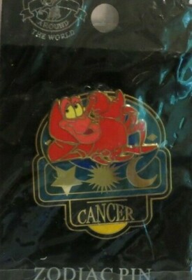 DISNEY WDW DLR SIGN OF THE ZODIAC CANCER JUNE JULY LITTLE MERMAID ...