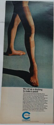1963 cut up women's Chemstrand nylon stockings hosiery legs vintage ad ...