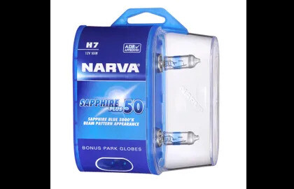 H7 12V 55W Sapphire +50 (Bl2) Narva 48525BL2 | eBay