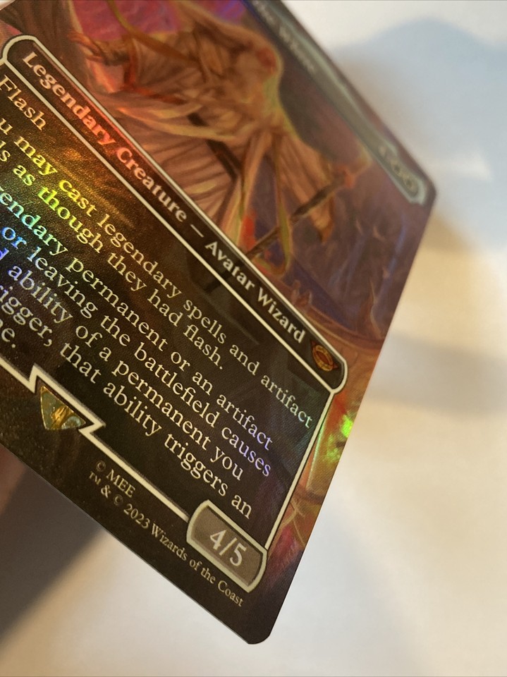 MTG Gandalf the White *BORDERLESS FOIL* The Lord of the Rings 0442 NM ...