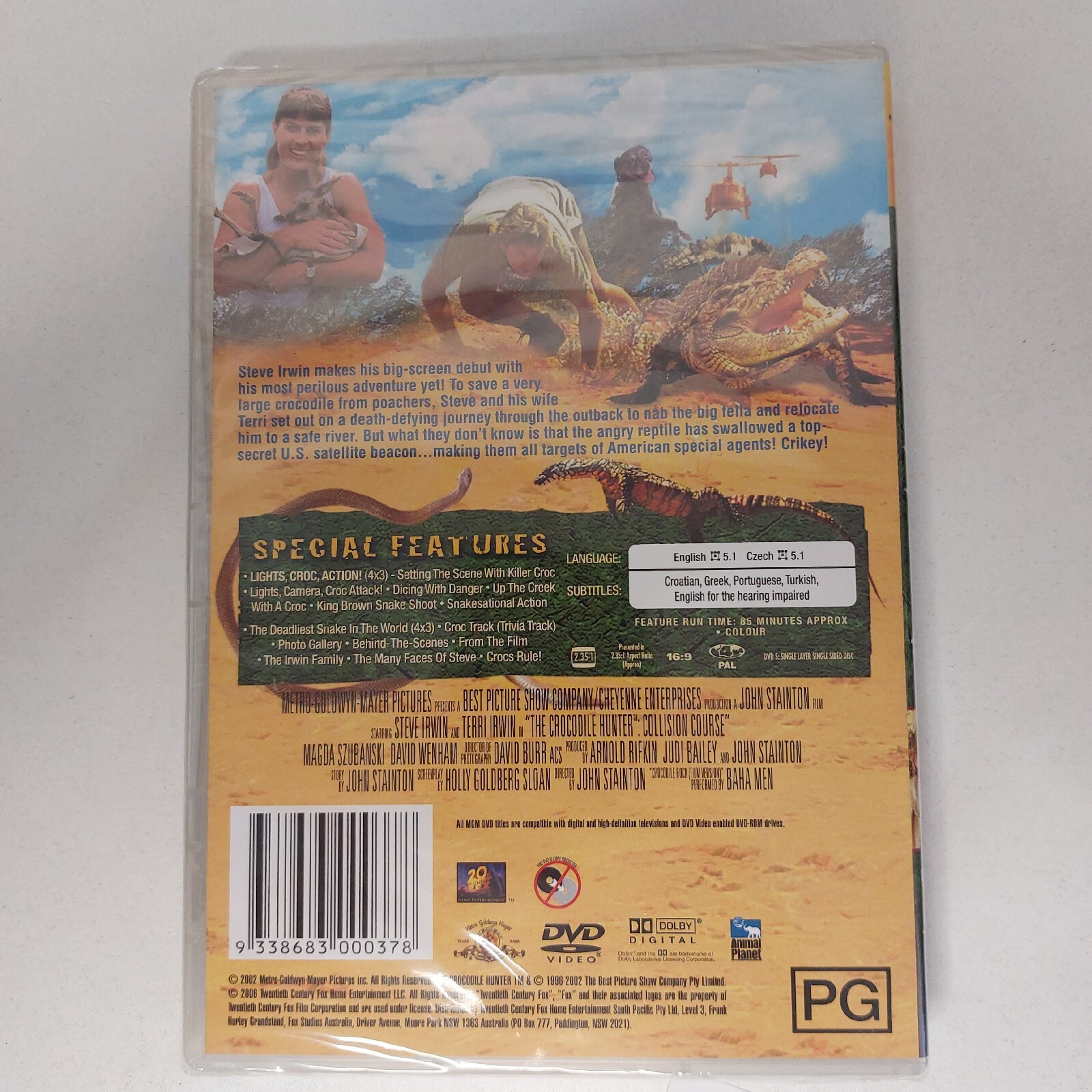 The Crocodile Hunter DVD Collision Course Steve Irwin Factory Sealed ...