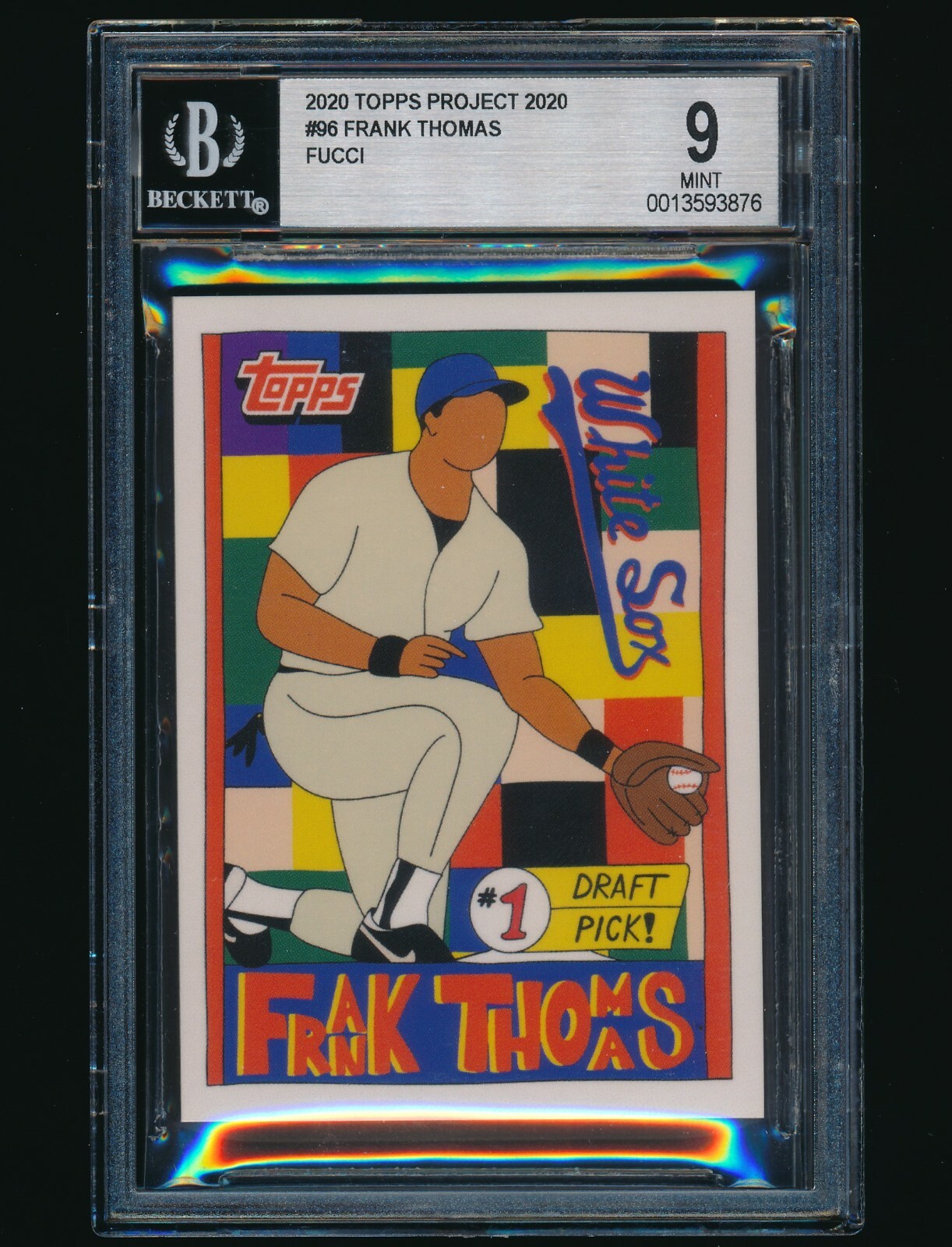 2020 Topps Project 2020 #96 Frank Thomas by Fucci 1990 BGS 9 PR:22911 ...