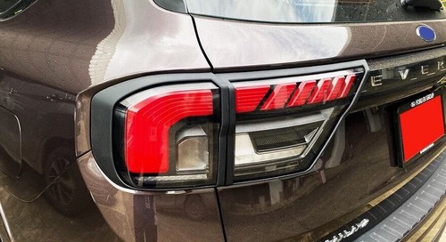 FORD EVEREST Next-Gen 2022-23 "Matte BLACK" Tail Light Lamp Surround ...