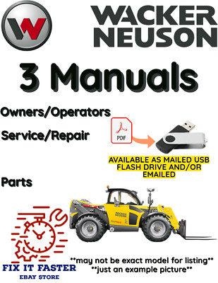 WACKER NEUSON TH745 KRAMER TELEHANDLER OPERATORS SERVICE PARTS MANUAL ...