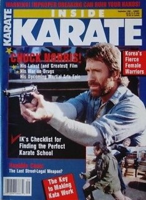 RARE 9/88 INSIDE KARATE MAGAZINE CHUCK NORRIS HAPKIDO CANE KUNG FU ...
