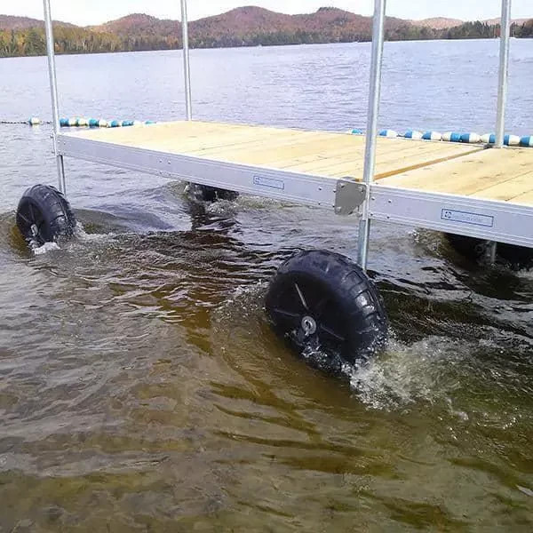 Multinautic Dock Wheels Polyethylene W/ Galvanized Steel Hubs Pair of ...