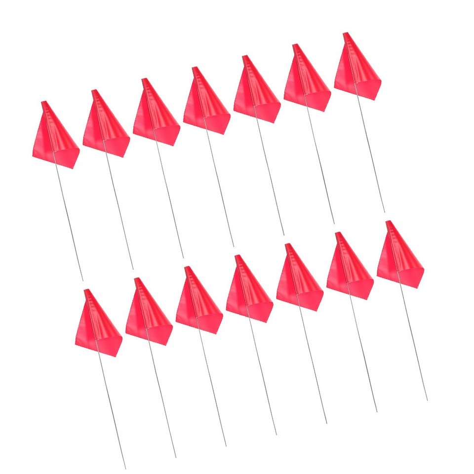 50 Pcs Lawn Marker Flags Garden Triangular Flags for Irrigation ...