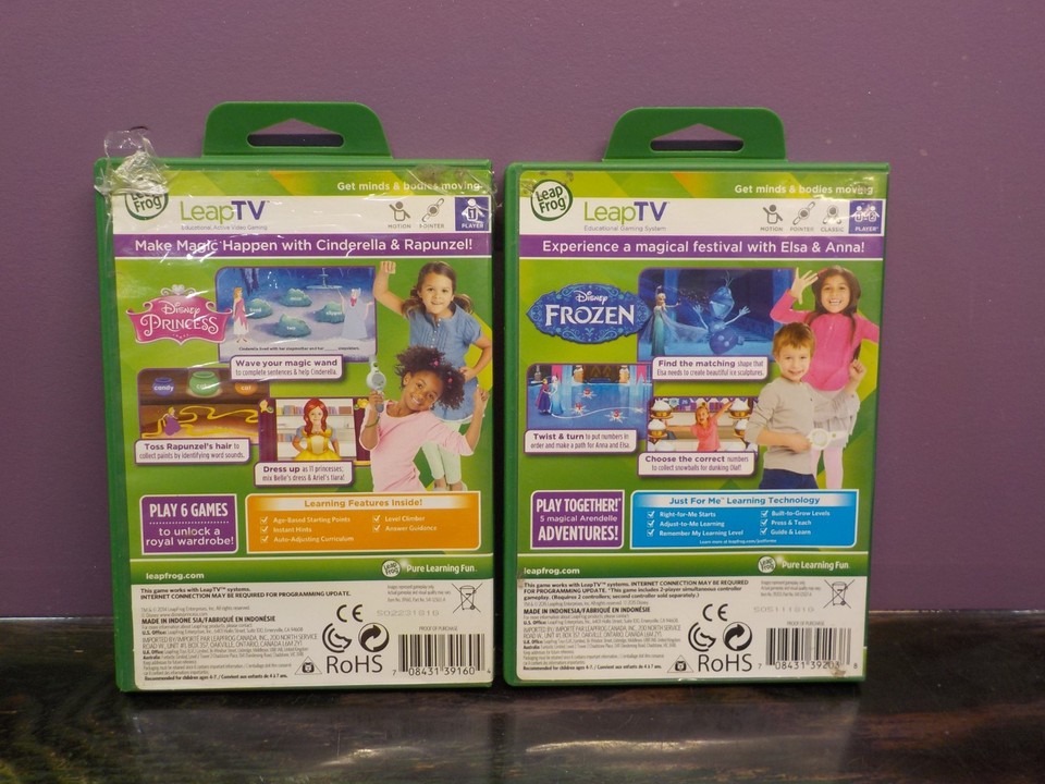 Leap Frog Leap TV Disney Princess. & Disney's Frozen | eBay