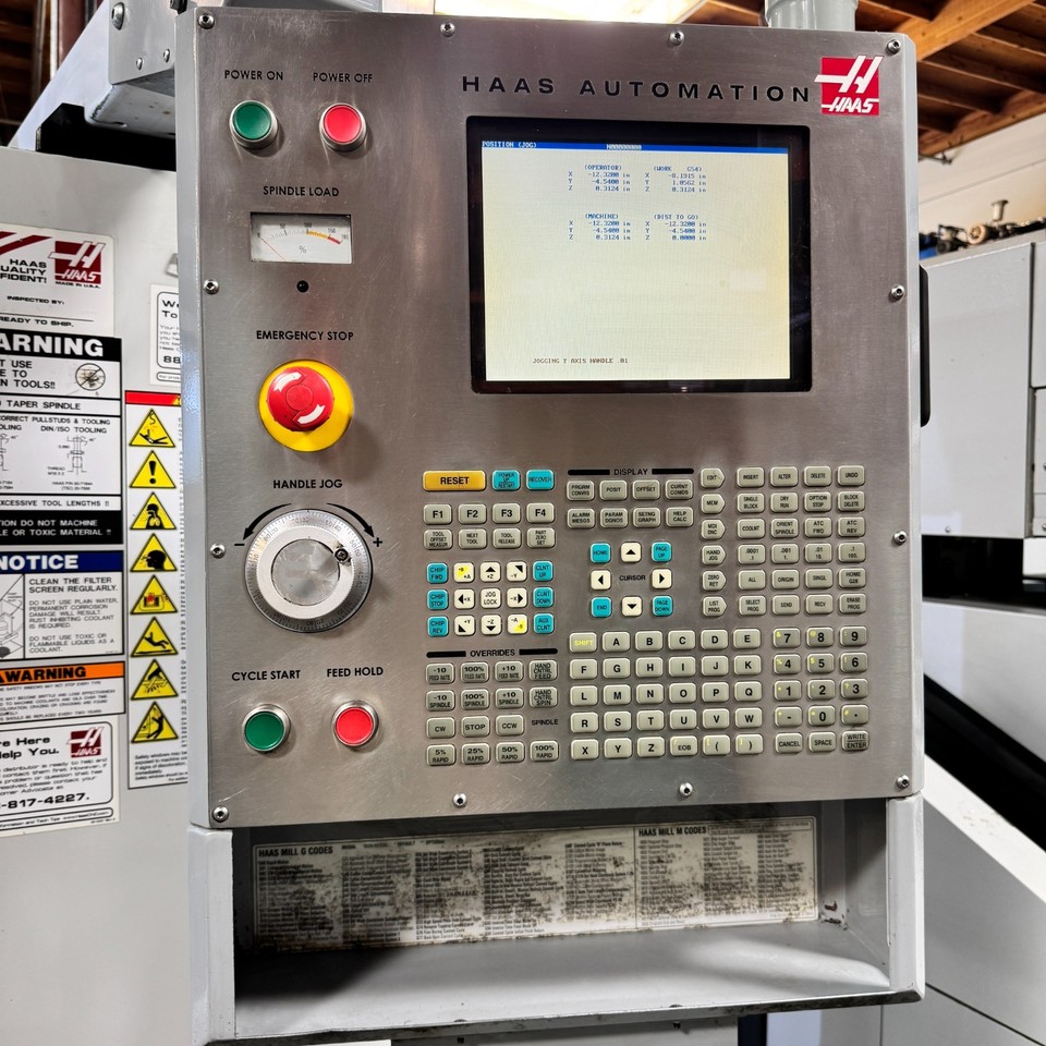 HAAS VF-2 MFG 2005 WITH 24 TOOL ATC, 4th READY, TSC, AUGER, RUNS GREAT ...