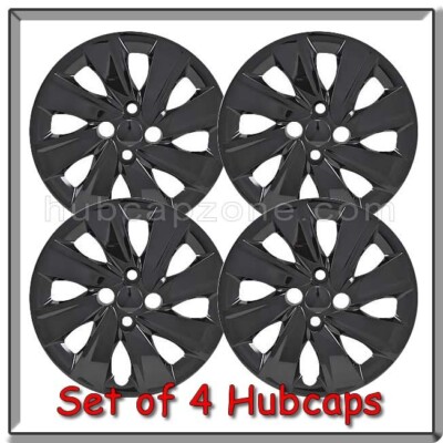 Black Replica 15" Bolt On Hubcaps Fits 2018-2020 Kia Rio Black Wheel ...