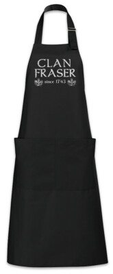 Clan Fraser BBQ Cooking Apron Scotland Flag Crest Outlander Jamie ...