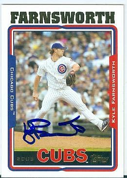 Kyle Farnsworth autographed baseball card (Chicago Cubs) 2005 Topps ...