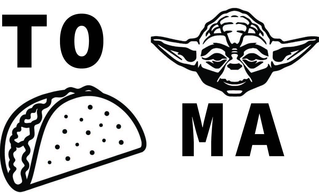Toyota Tacoma Yoda Taco TRD vinyl sticker Die Cut Custom Truck Taco ...