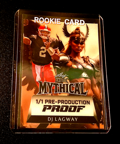DJ Lagway Rookie 1/1 2024 Leaf Exotic Mythical 1 of 1 Florida Gators QB ...
