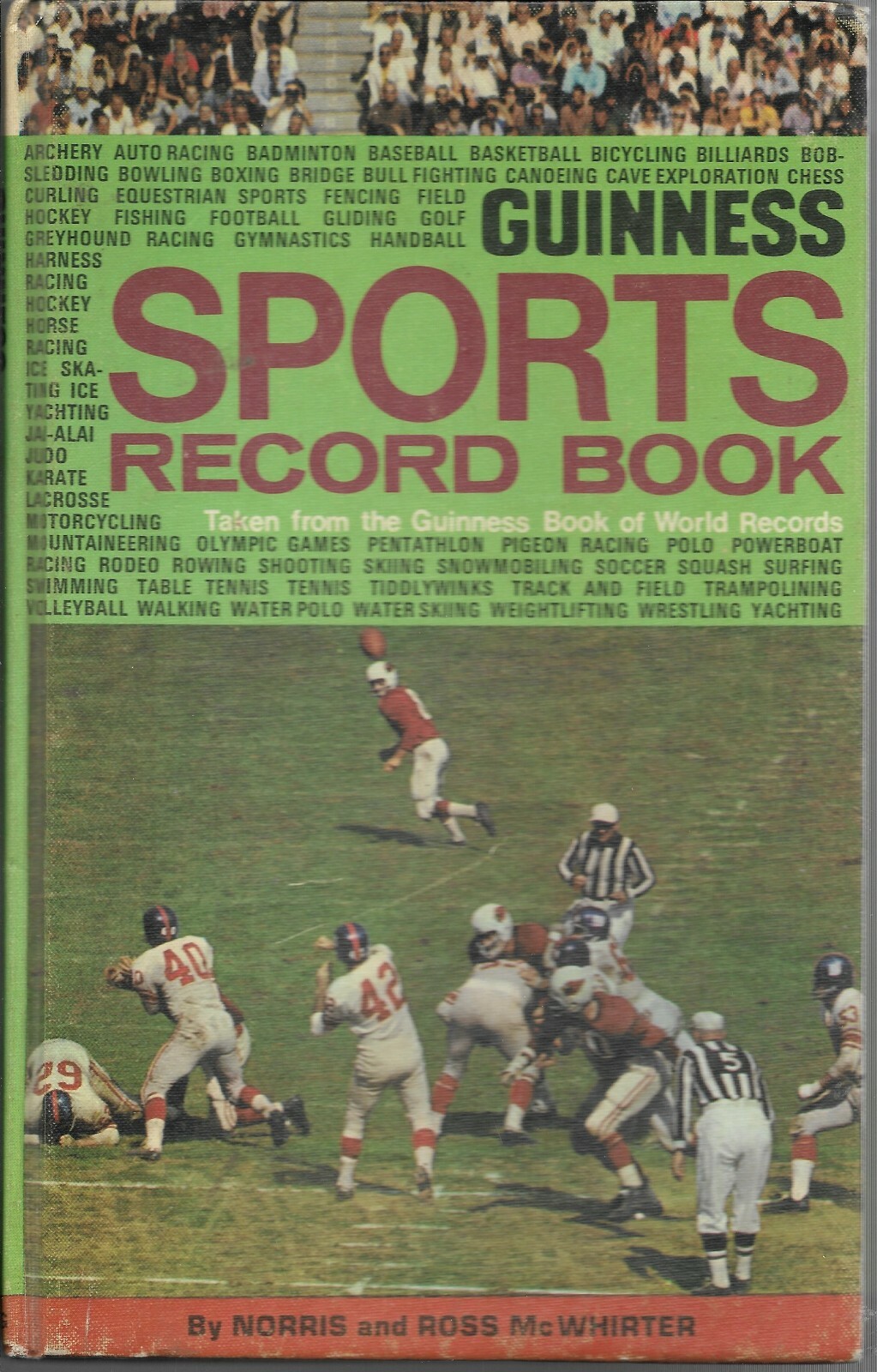 Guiness Sports Record Book 1972 Norris Ross McWhirter Hard Back Vintage ...