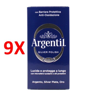 9 X Argentil Pulitore Argento Crema 150 Ml. | eBay