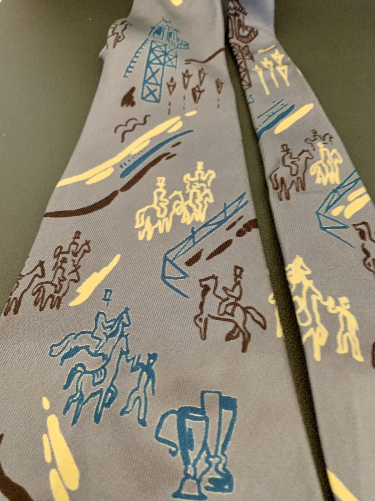Vintage 1950s Harris & Frank Novelty Animated Characters Necktie Tie ...