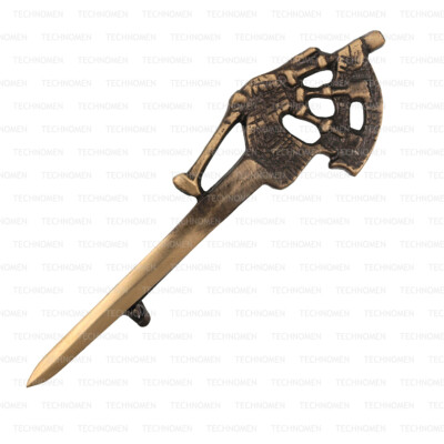 SCOTTISH PIPE PIPER KILT PIN PLAID BROOCH WEAR CELTIC HERITAGE HIGHLAND ...