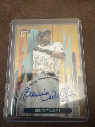 2025 Topps Finest BERNIE WILLIAMS Gold On-Card Auto /50 Yankees | eBay