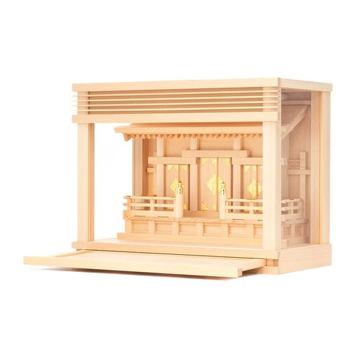 Kamidana Shinto Altar – Box-Style Cabinet with Glass Doors & Removable ...