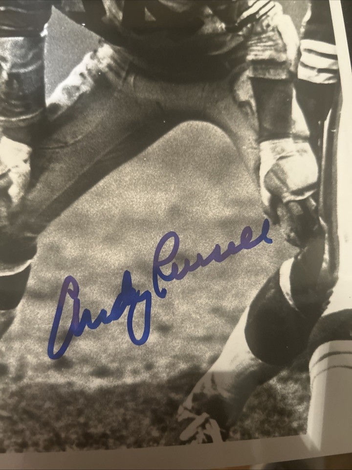 ANDY RUSSELL Signed PITTSBURGH STEELERS 8x10 PHOTO with COA | eBay