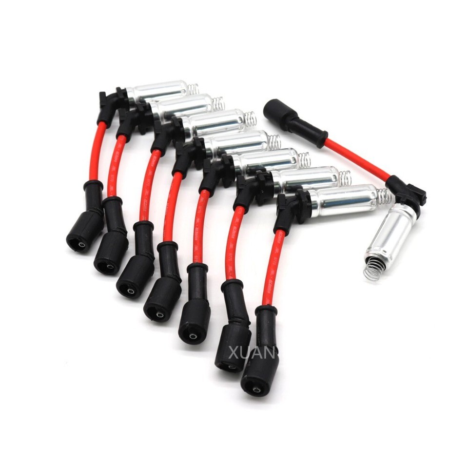 8PCS Ignition Spark Plugs Wires Set 48322R For Chevy Avalanche GMC ...