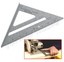 6" Aluminium Alloy Roofing Rafter Speed Square Triangle Angle Guide ...