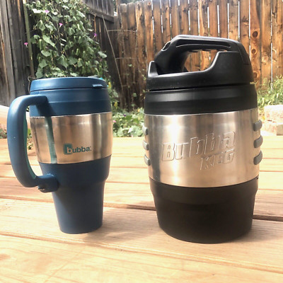 Bubba Keg Lot of 2-72 oz & 34 oz w Lids Blk/Turquoise/Stainless Hot ...