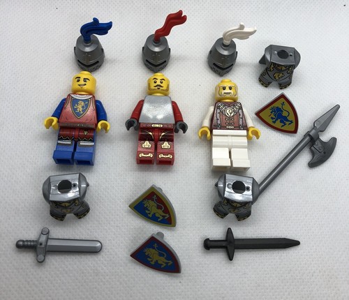 3 X LEGO Lion Knight Castle Minifigures Fig Shield Armor L249 | eBay