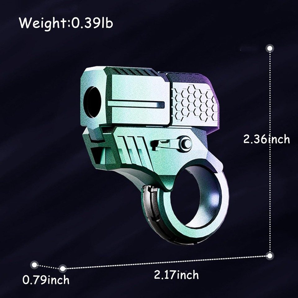 Adult Fidget Toys For Stress Relief EDC Alloy Fingertip Toy Pistol ...