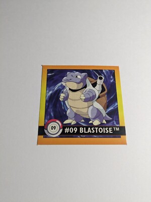 Blastoise #09 Pokemon 1999 Artbox Sticker | eBay
