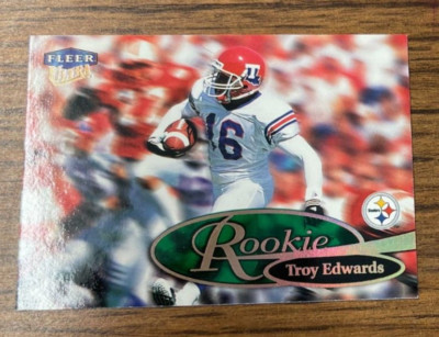 1999 Fleer Card # 285A Troy Edwards Rookie - Pittsburgh Steelers | eBay