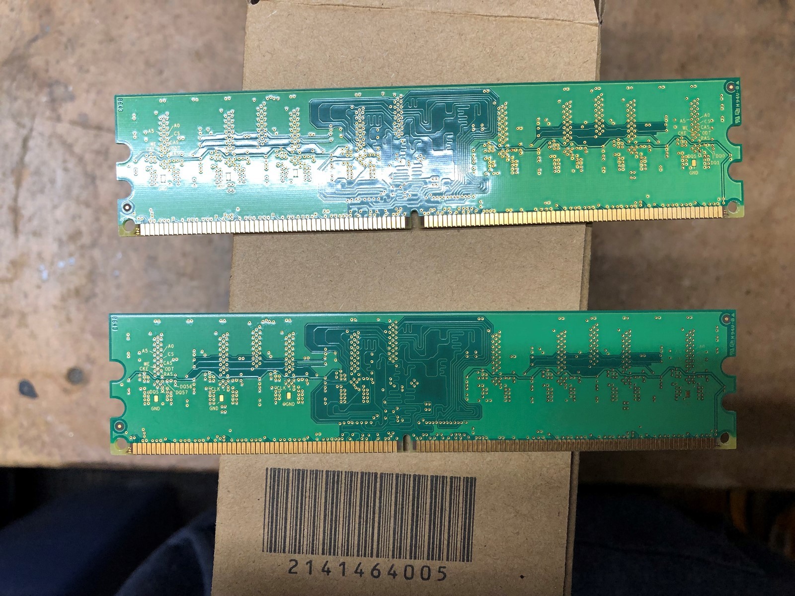 2X Samsung 512 MB DIMM 667 DDR2 Memory M378T6553CZ3-CE6 1RX8 PC2-5300U ...