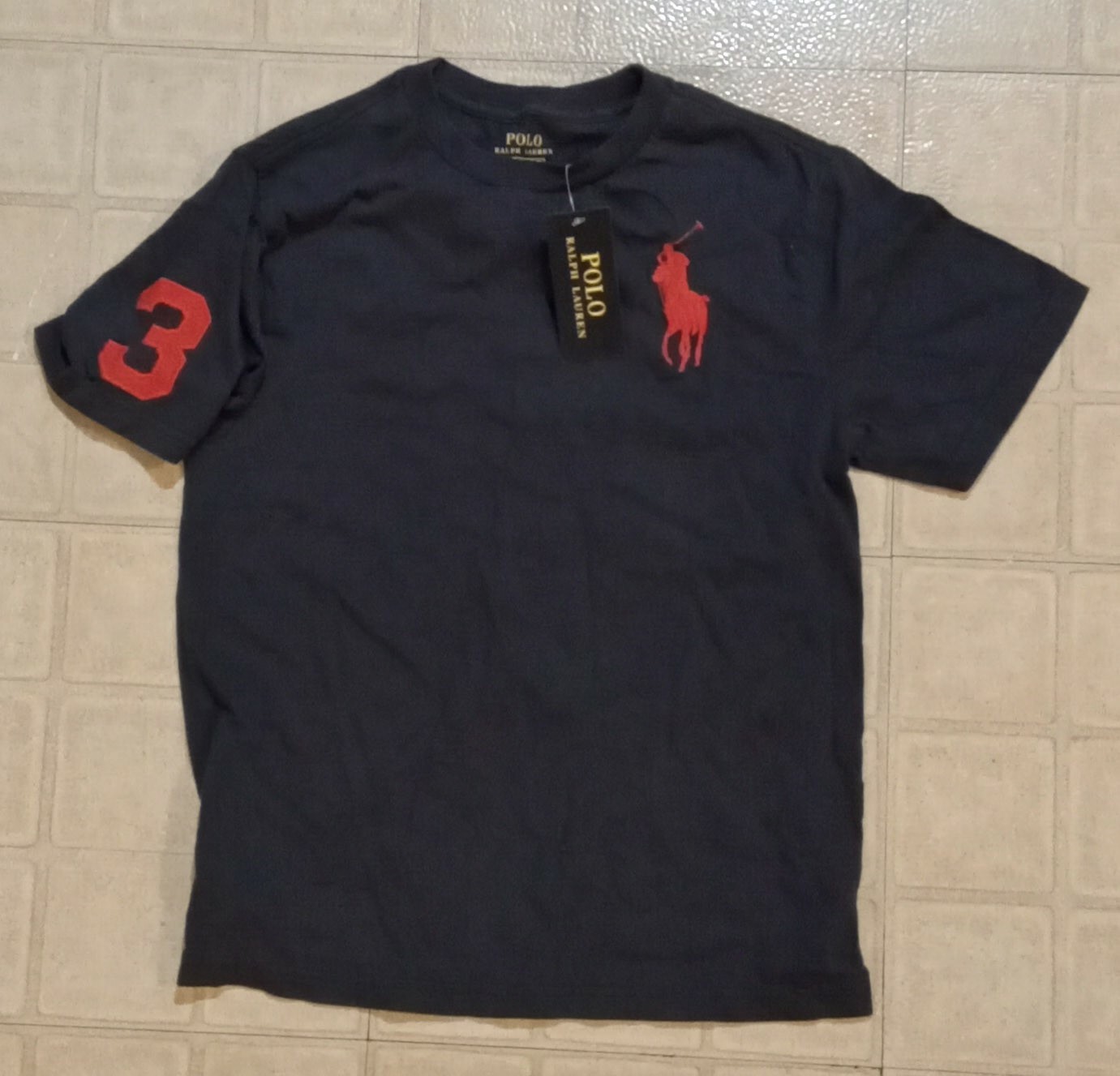 Polo Ralph Lauren Navy w/Red Polo Rider Boys Size Medium | eBay