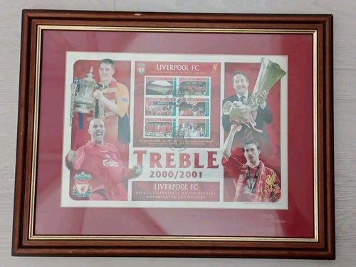 Liverpool FC 2001 Treble Winners - Picture & Stamp Set - Ltd Edition ...