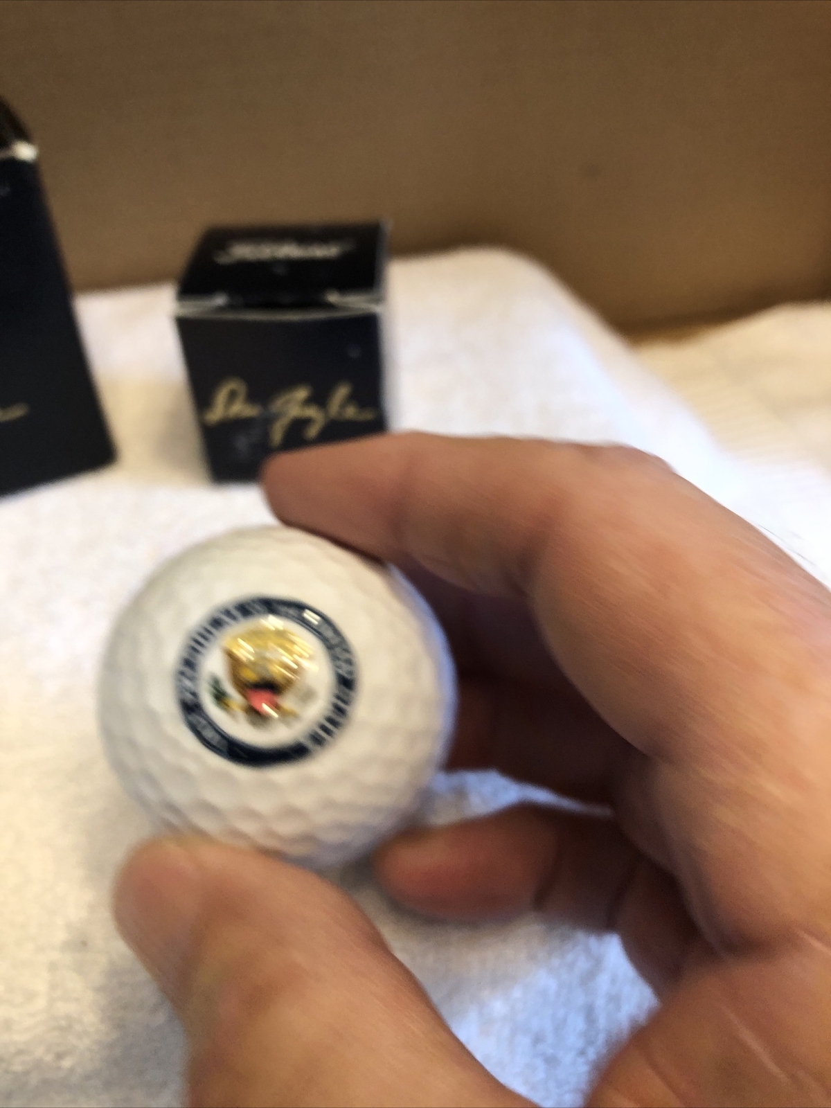 3 Single ball box/pack of Official Dan Quayle vice presidential golf ...