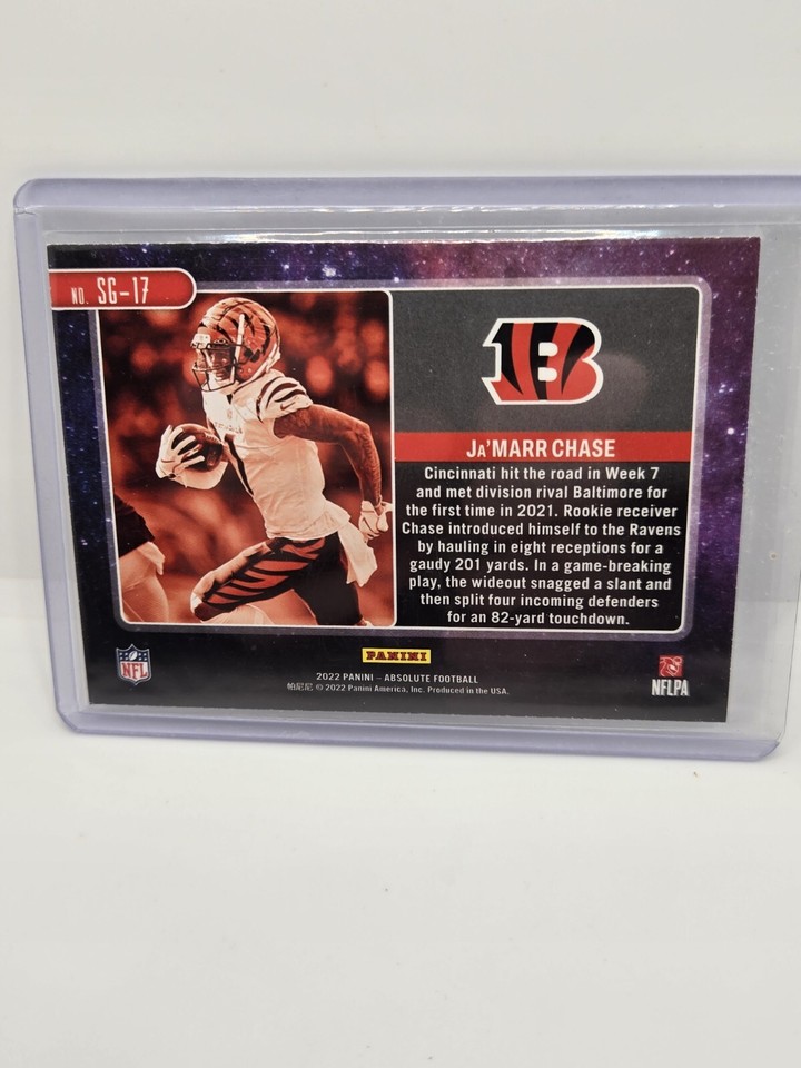 Jamarr Chase 2022 absolute football Star Gazing #SG-17 Bengals | eBay
