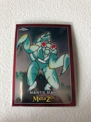 2022 Topps Chrome Metazoo Mantis Man Red Refractor Holo Base #39 Pack ...