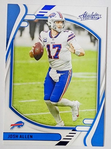 2021 Panini Absolute Football Josh Allen Blue Foil Parallel SP Card #36 ...