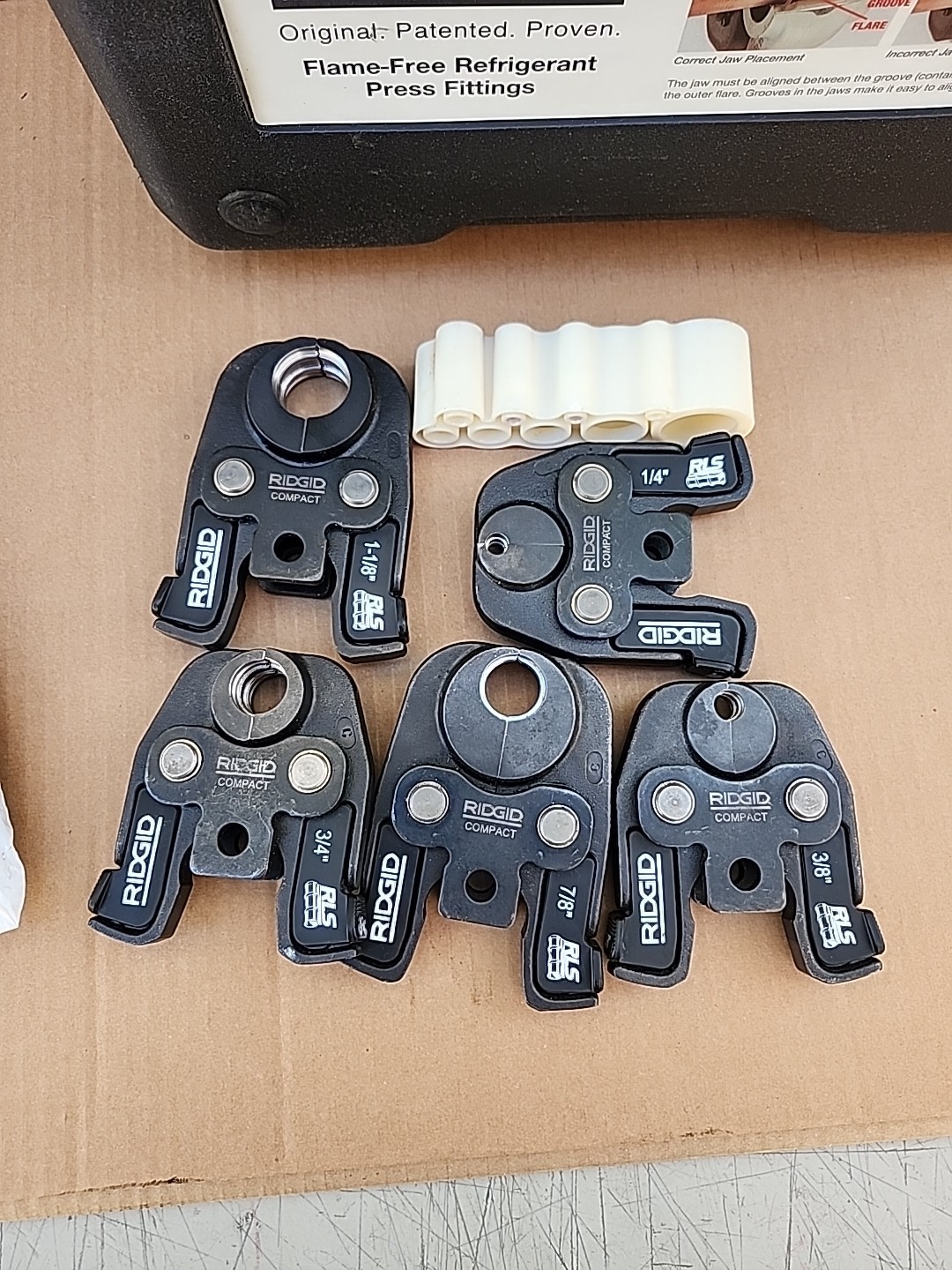 Ridgid RLS 8 JAW KIT 1/4, 3/8, 1/2, 5/8, 3/4, 7/8, 1-1/8, & 1-3/8 | eBay