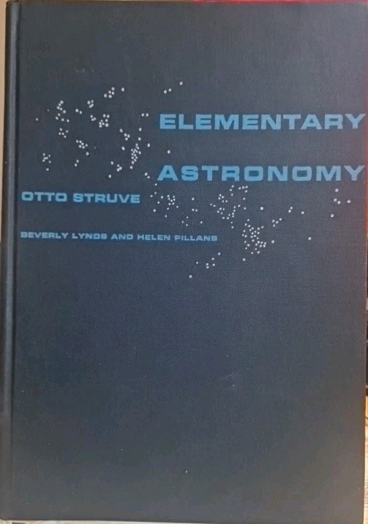 !SALE! VTG Rare Elementary Astronomy Otto Struve 1961 2nd Print BOOK -1 ...