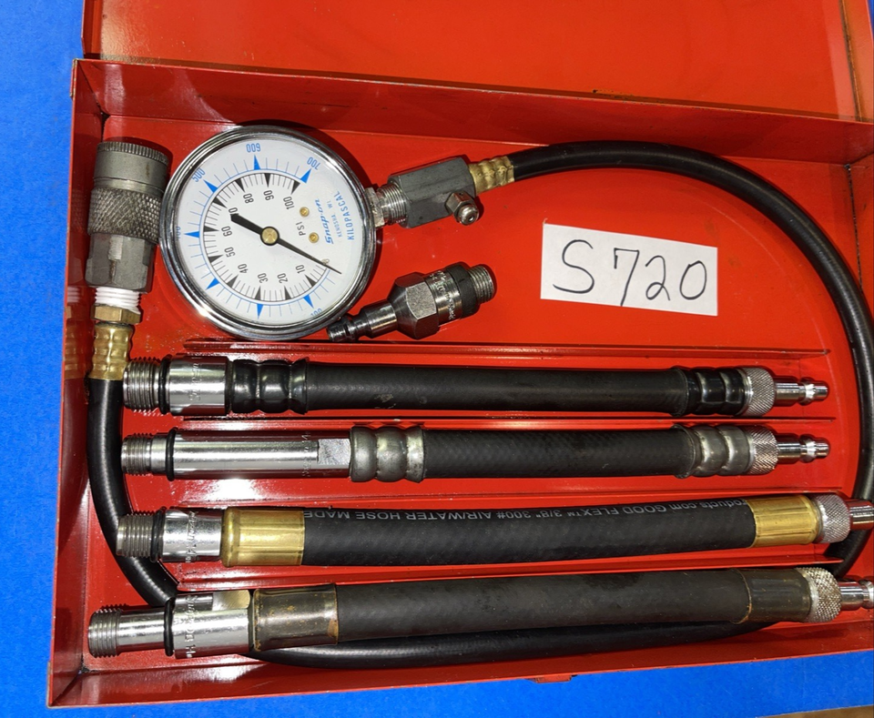 SNAP-ON TOOLS 6 PIECE COMPRESSION GAUGE TEST KIT | eBay